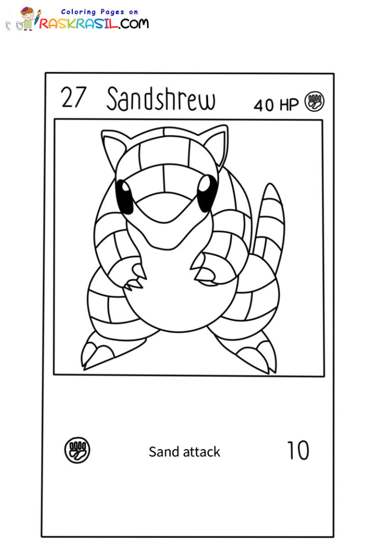 Pokemon Card Coloring Pages