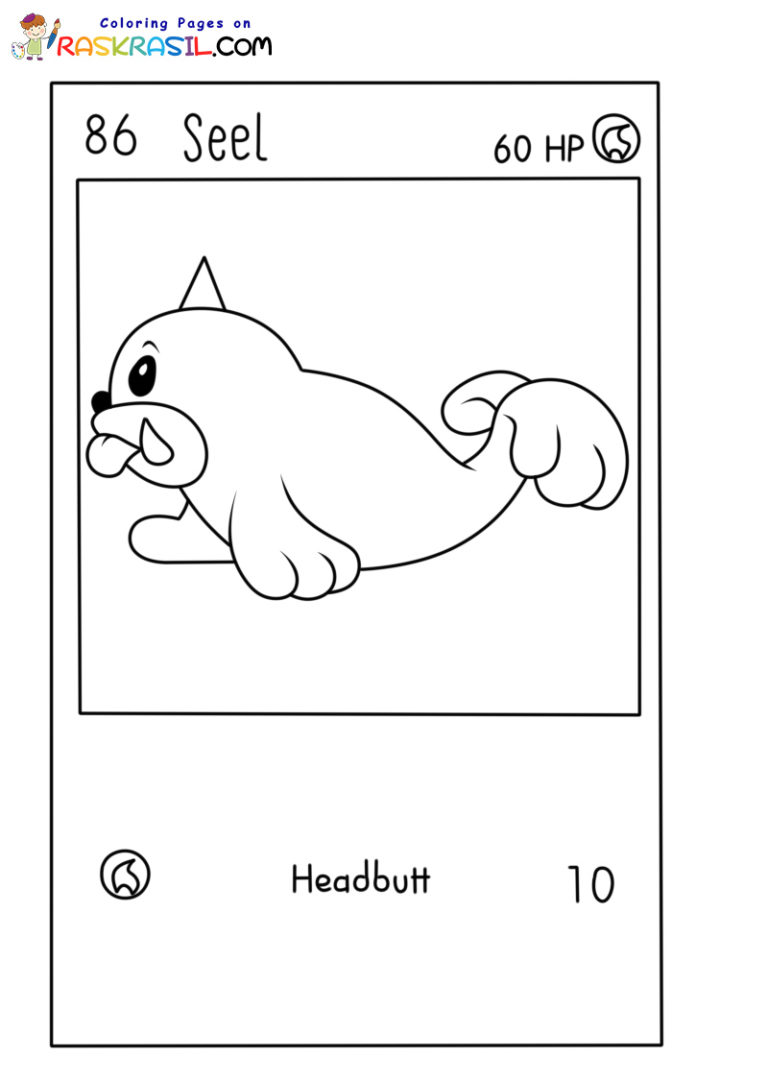 Pokemon Card Coloring Pages