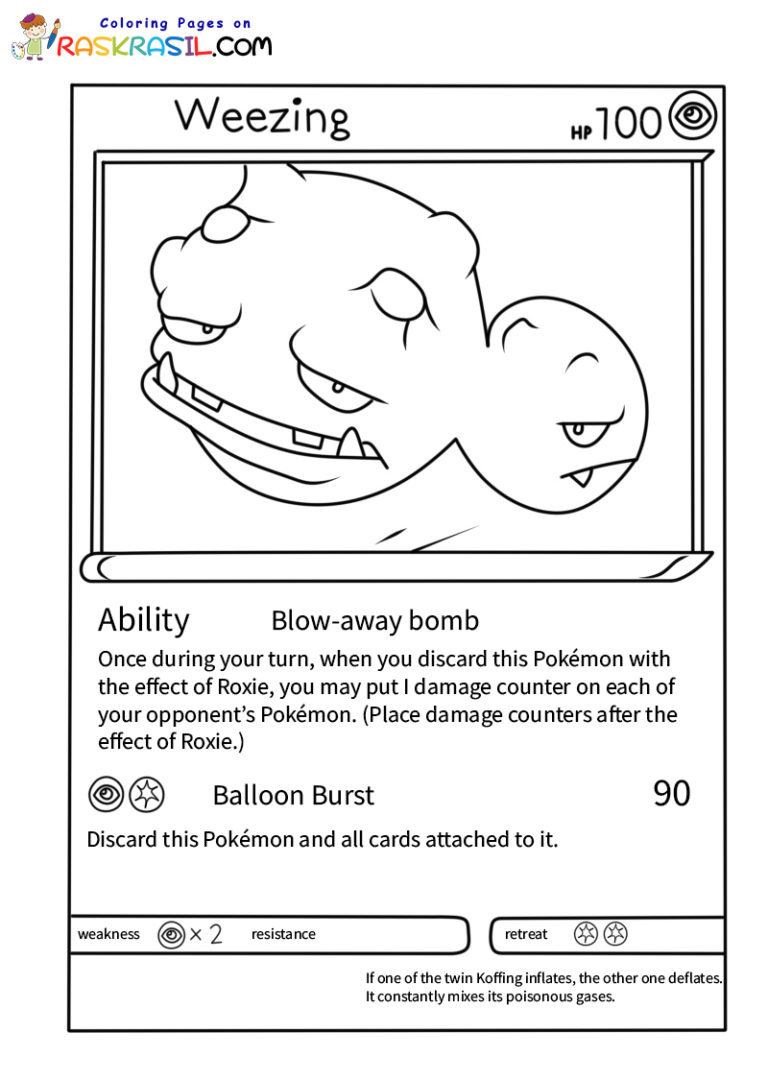 Pokemon Card Coloring Pages