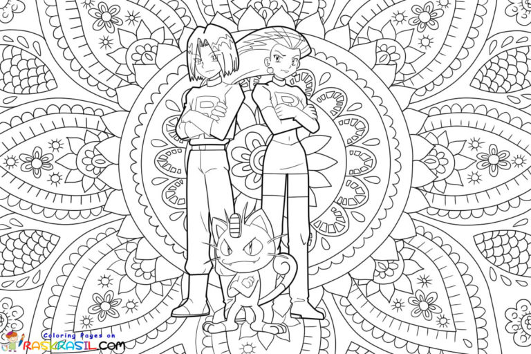Pokemon Mandala Coloring Pages
