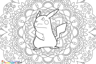 Pokemon Mandala Coloring Pages