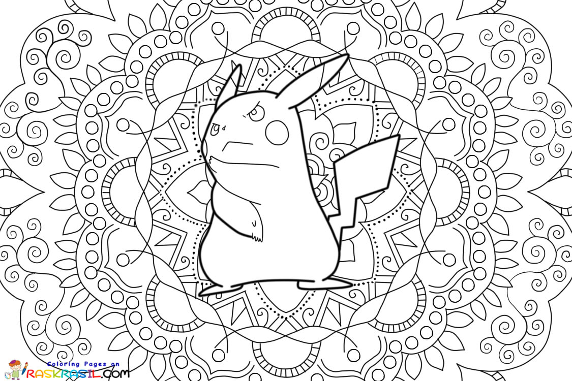 Pokemon Mandala Coloring Pages