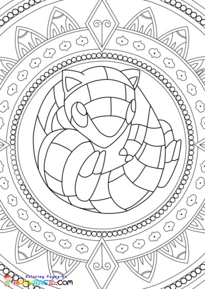 Pokemon Mandala Coloring Pages