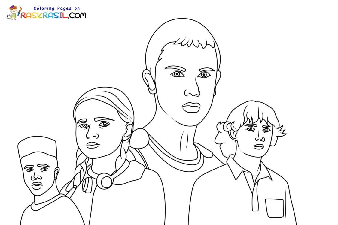 Stranger Things Season 5 Coloring Pages