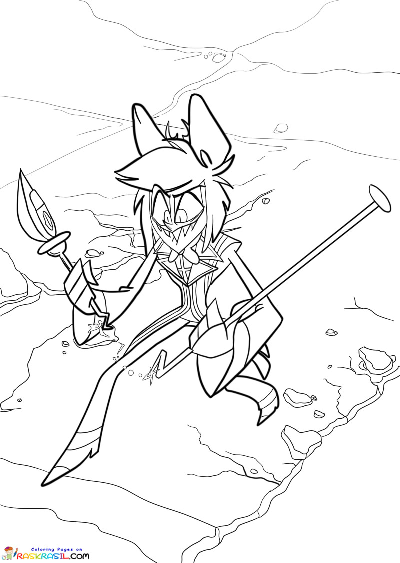Kolorowanki Hazbin Hotel | Darmowe Malowanki do wydruku