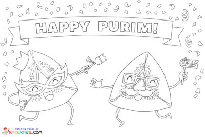 Purim Coloring Pages