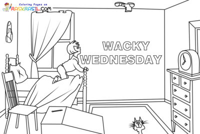 Wacky Wednesday Coloring Pages