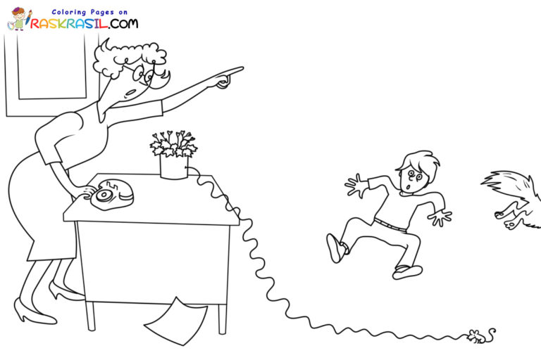 Wacky Wednesday Coloring Pages