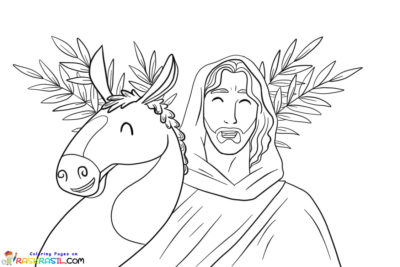 Dibujos Domingo de Ramos para Colorear