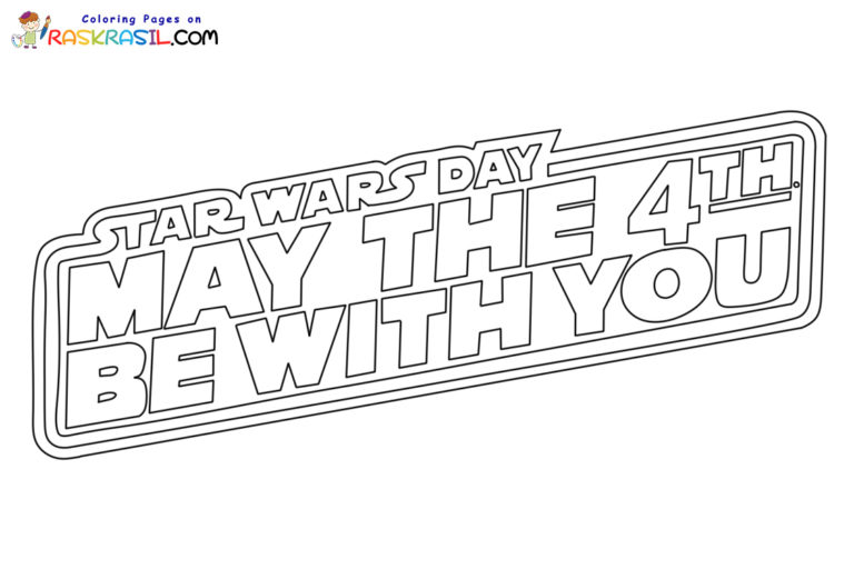 May the Fourth Be with You Coloring Pages
