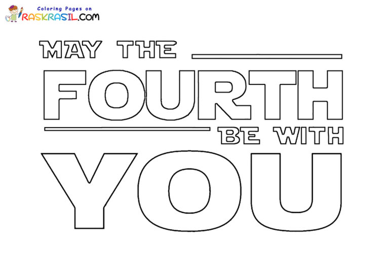 May the Fourth Be with You Coloring Pages