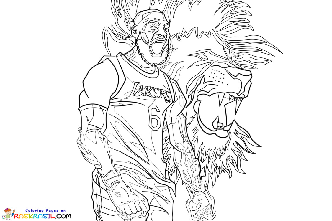 Dibujos de LeBron James para Colorear