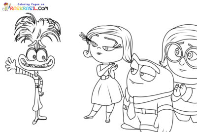 Inside Out 2 Coloring Pages