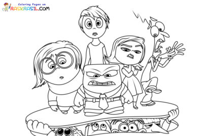 Inside Out 2 Coloring Pages
