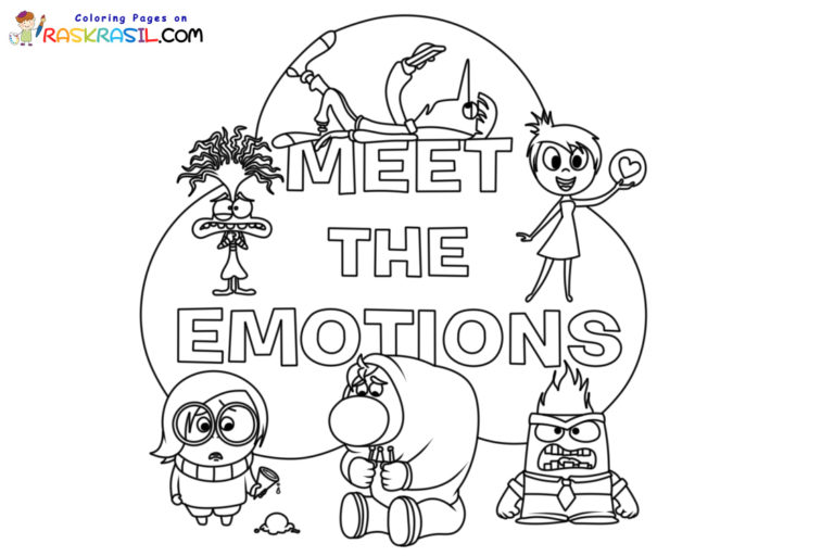 Inside Out 2 Coloring Pages