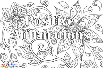 Positive Affirmations Coloring Pages