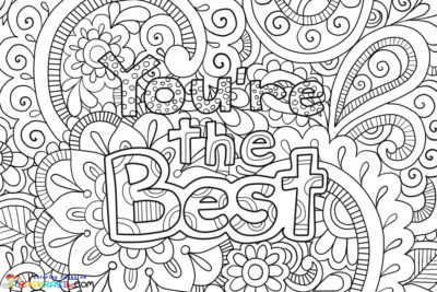 Positive Affirmations Coloring Pages