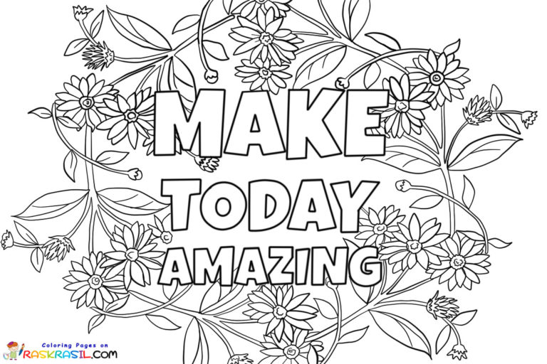 Positive Affirmations Coloring Pages