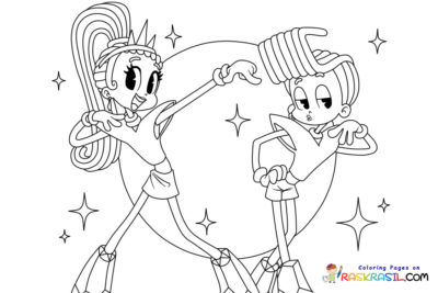 Coloriage Velvet et Veneer à imprimer