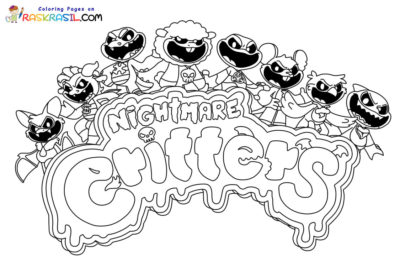 Nightmare Critters Coloring Pages | Free Printables