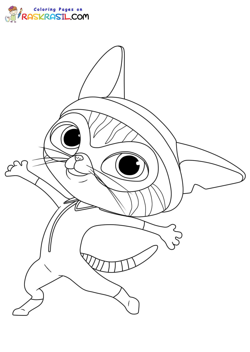 SuperKitties Coloring Pages