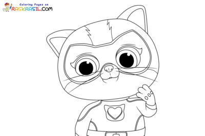 SuperKitties Coloring Pages