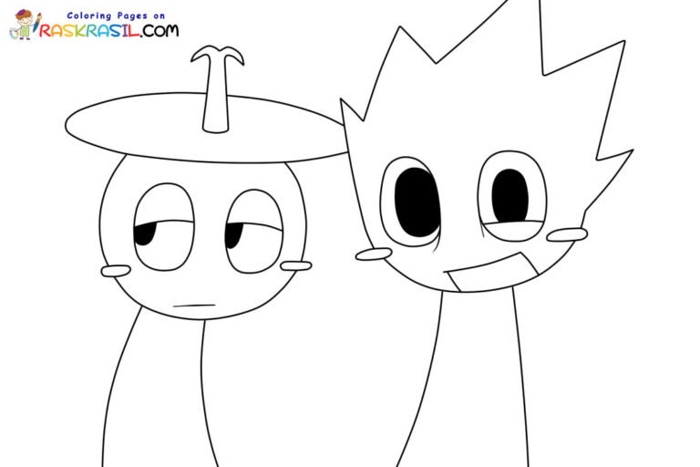 Dibujos de Incredibox Sprunki para Colorear