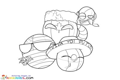 Countryballs Coloring Pages | Free Printables