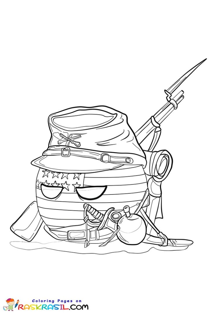 Countryballs Coloring Pages | Free Printables