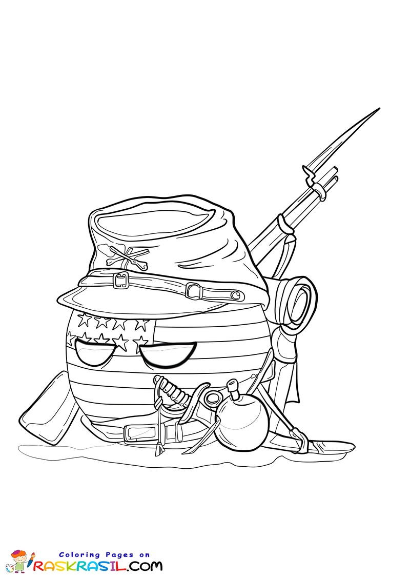 Countryballs Coloring Pages | Free Printables