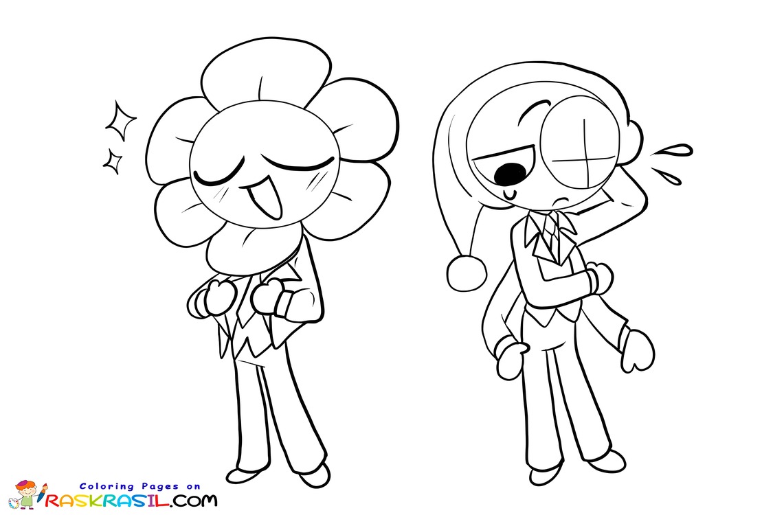 Disegni di Dandy's World da Colorare