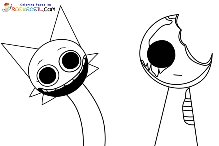 Coloriage Sprunki Incredibox à imprimer