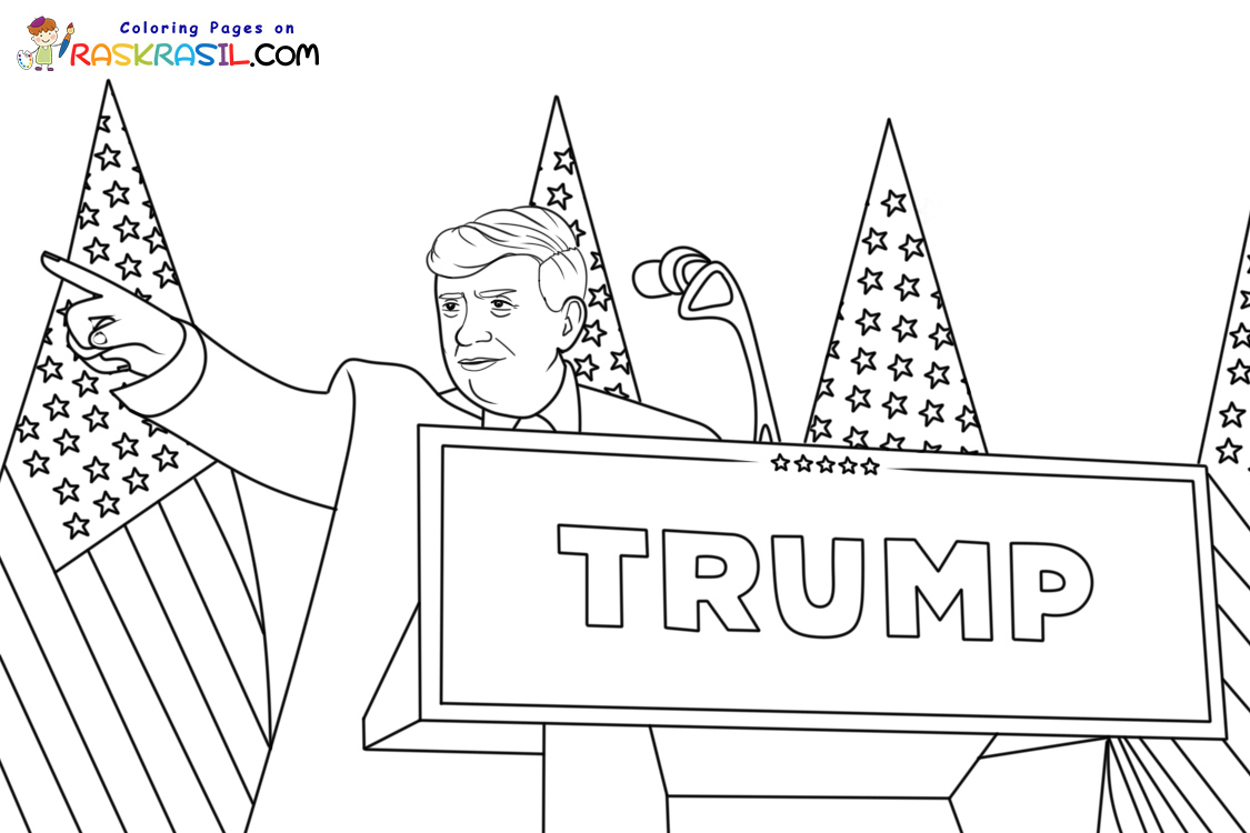 Donald Trump Coloring Pages | Free Printables