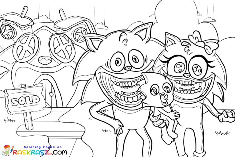 Shin Sonic Coloring Pages | Free Printables