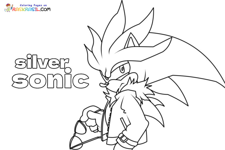 Silver the Hedgehog Coloring Pages | Free Printables