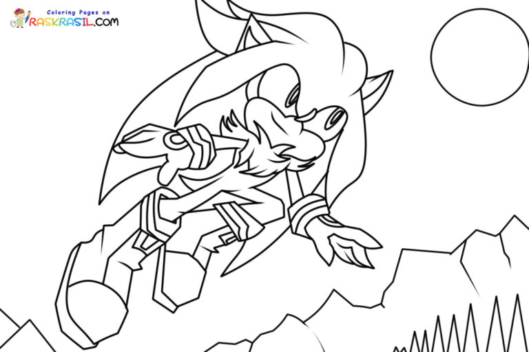 Silver the Hedgehog Coloring Pages | Free Printables