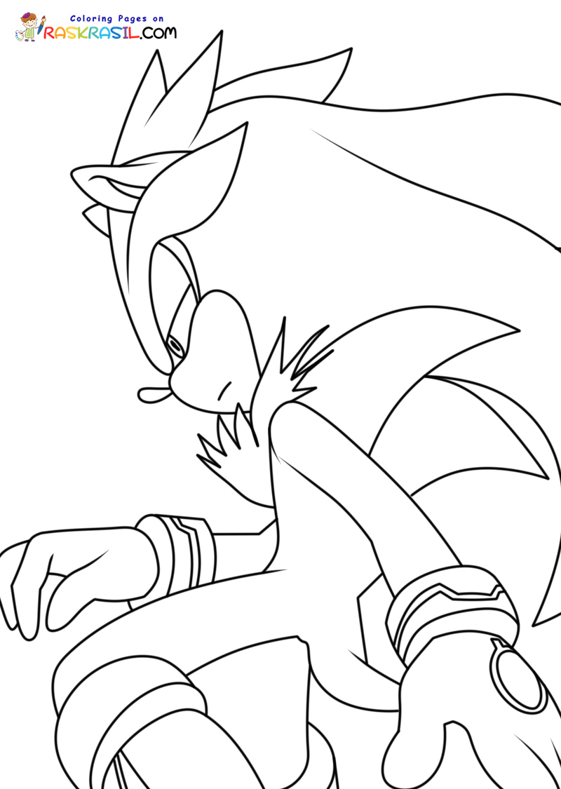 Silver the Hedgehog Coloring Pages | Free Printables