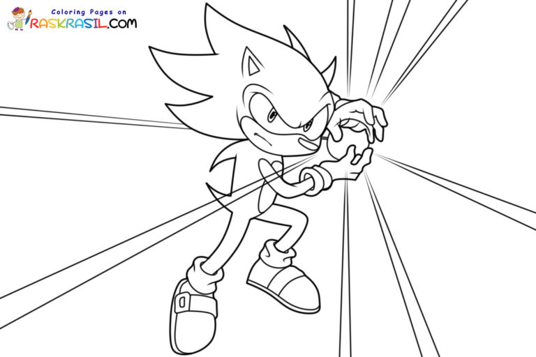 Desenhos de Super Sonic para Colorir