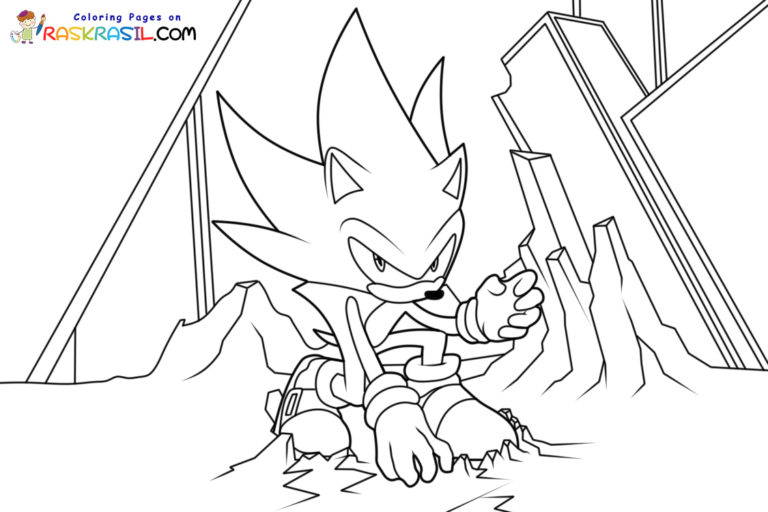 Desenhos de Super Sonic para Colorir