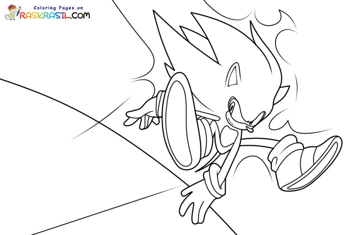 Super Sonic Coloring Pages | Free Printables