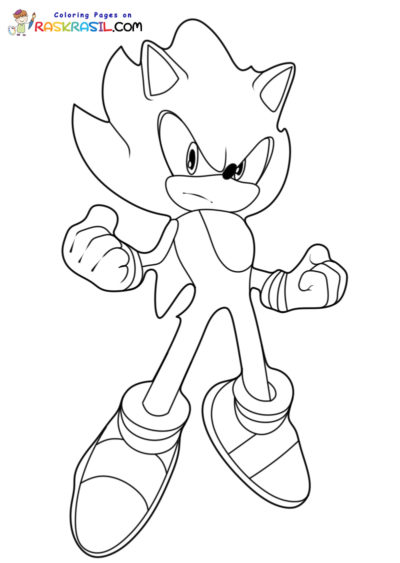 Super Sonic Kleurplaten