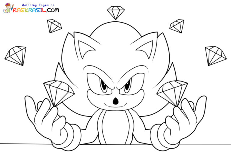 Kolorowanki Super Sonic | Darmowe Malowanki do wydruku