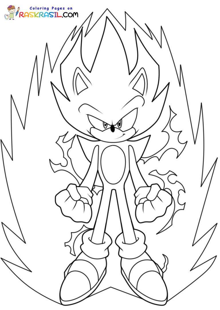 Super Sonic Coloring Pages | Free Printables