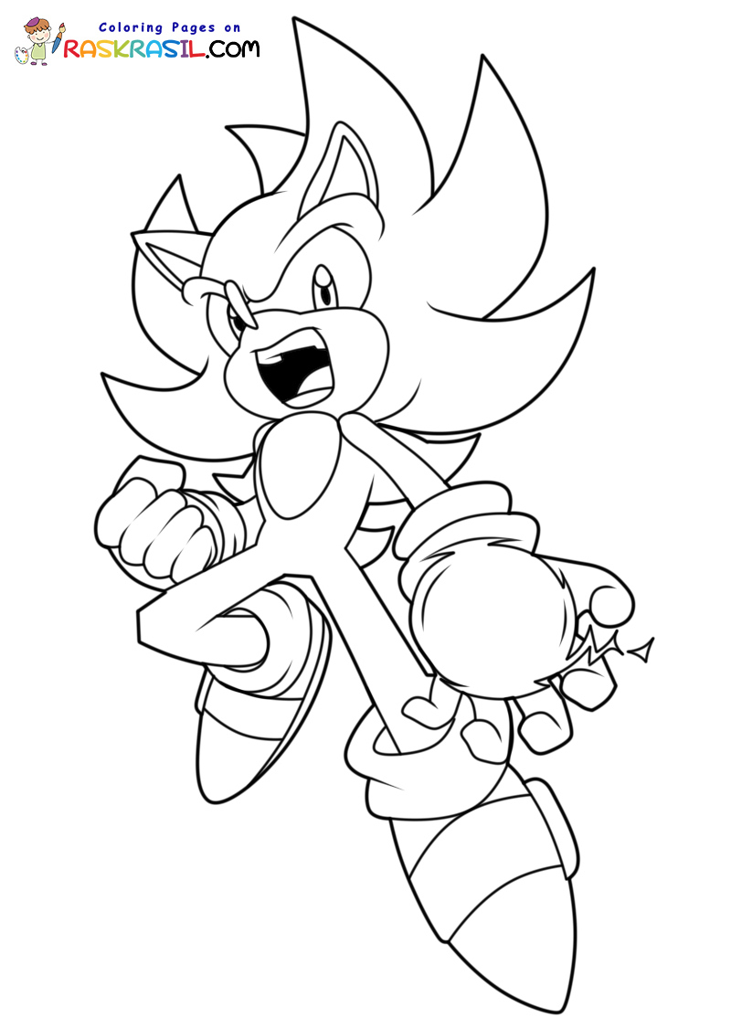 Super Sonic Kleurplaten