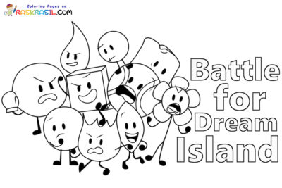 Battle for Dream Island Coloring Pages | Free Printables