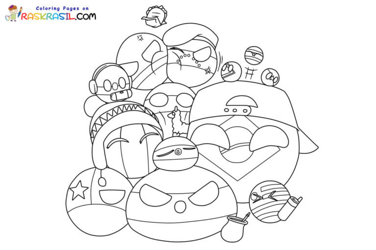 Countryballs Coloring Pages | Free Printables