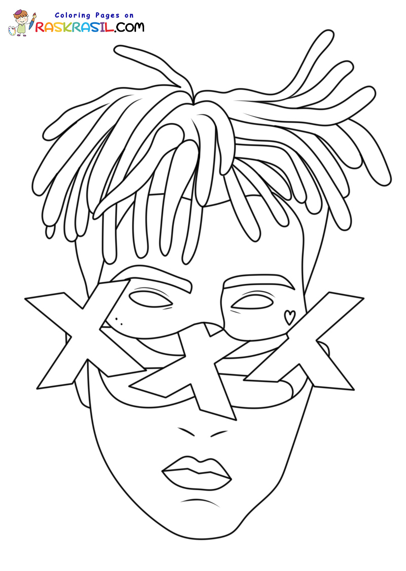 XXXTentacion Coloring Pages | Free Printables