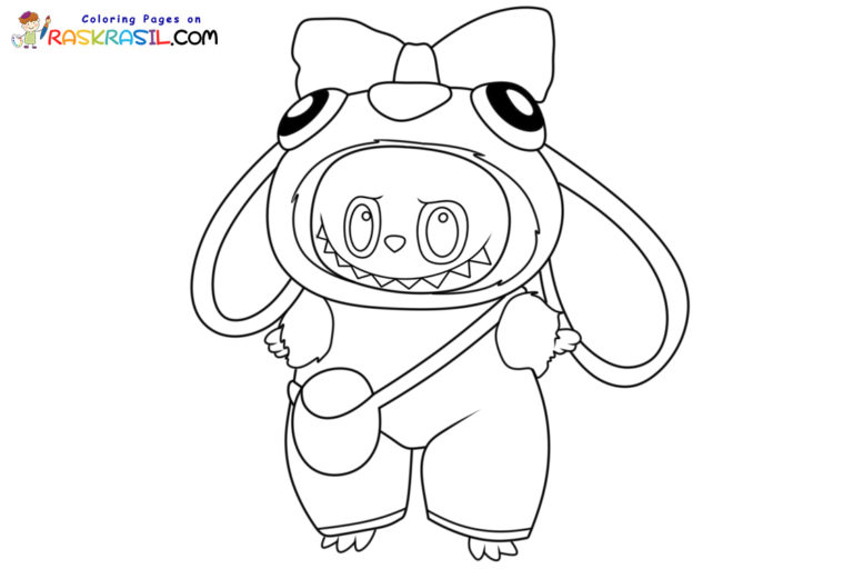 Ausmalbilder Labubu | Kostenlos Malvorlagen zum Ausdrucken