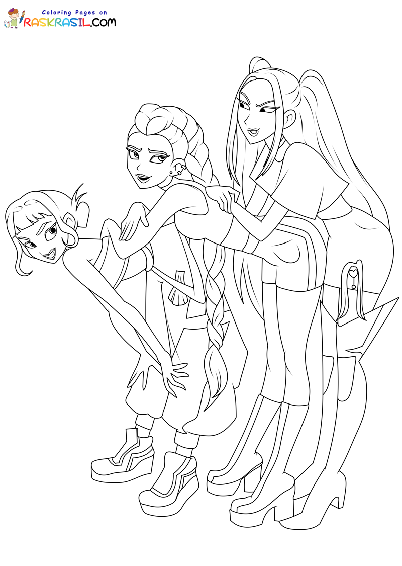 KPop Demon Hunters Coloring Pages | Free Printables