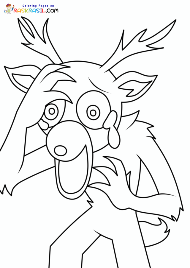 Planșe de colorat cu 99 de nopți în pădure